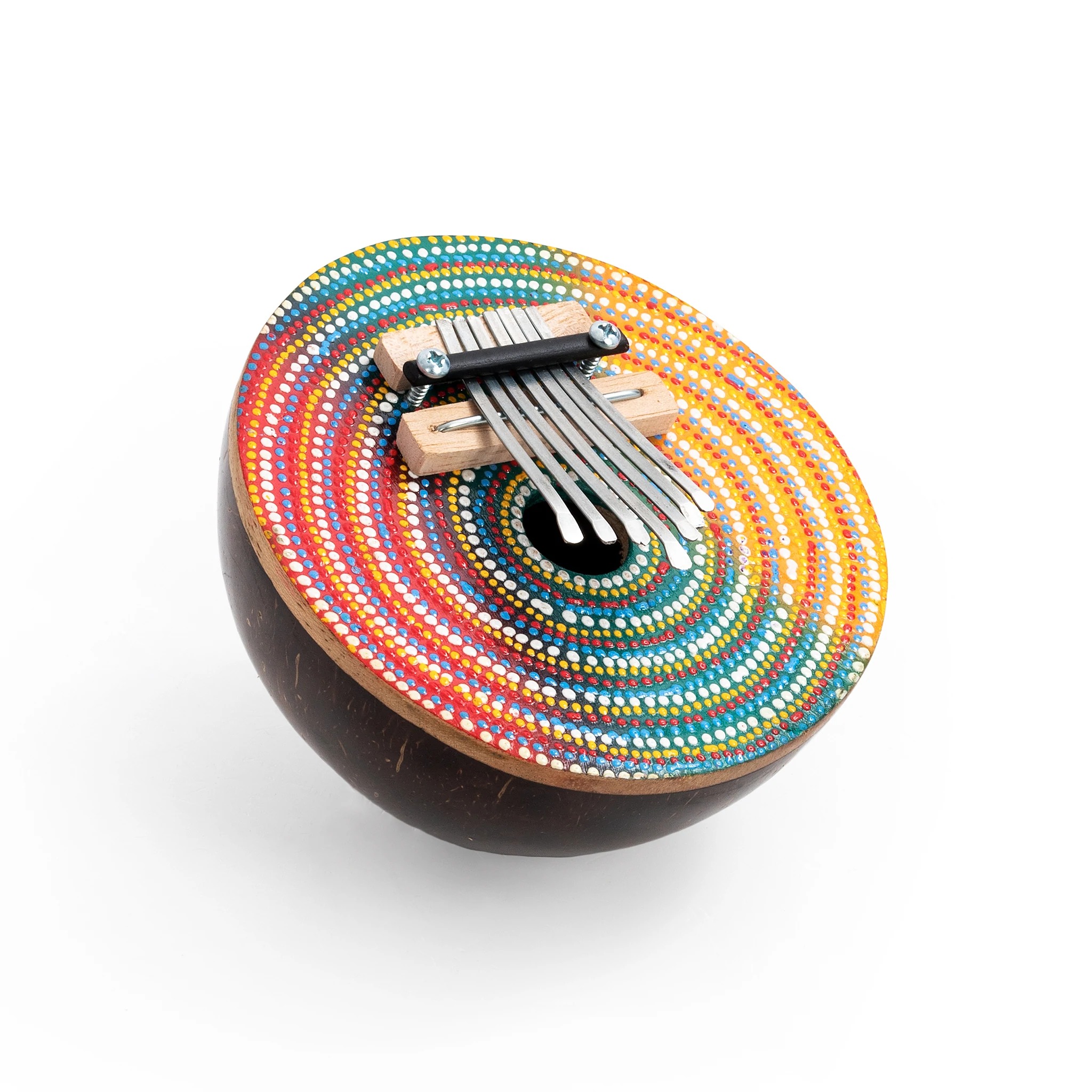 Honestly Made Coconut Painted Kalimba - Balaams Music